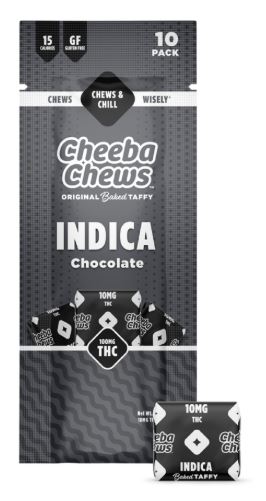 Cheeba Chews Indica Choc Taffy 10-Pk Indica – Weirdos Inc.